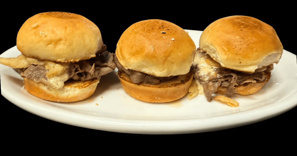 PRIME RIB SLIDERS (3) - Dinner Menu - Gates Restaurant + Bar