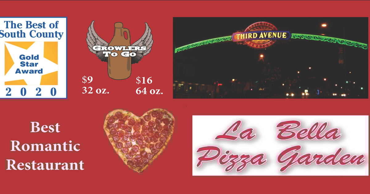 What's New - La Bella Pizza - Italian Restaurant in CA