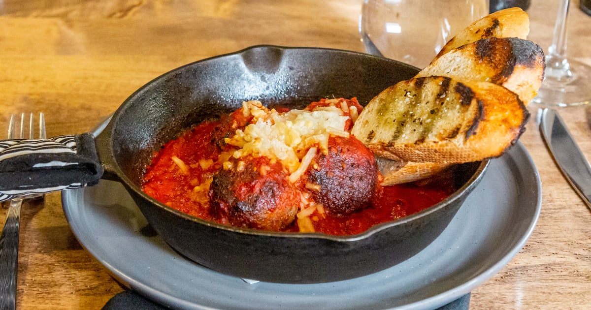 Vegan Meatballs - Dinner Menu - Lattitude Restaurant - American ...