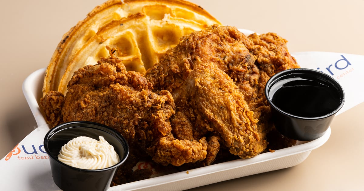 1/2 Chicken & Waffle - The Proud Bird - American Restaurant in Los ...