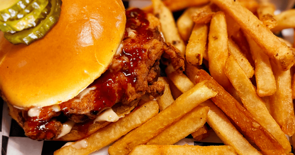 Hot Chicken Sandwich - Food Menu - Can Can Wonderland, St. Paul MN