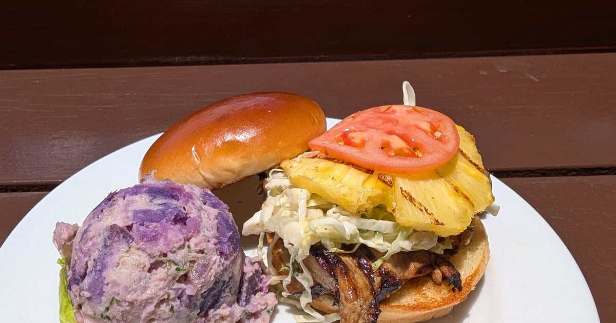 Aloha Teriyaki Chicken Sandwich - Menehune Grille - Hawaiian Restaurant ...