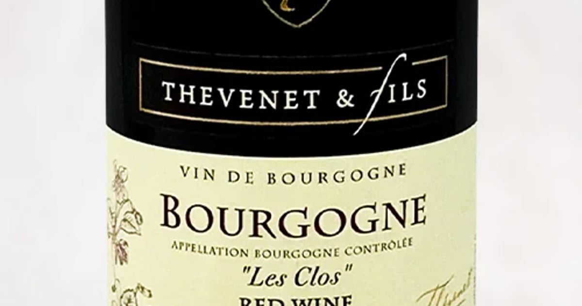 Thevenet & Fils Vin de Bourgogne, Burgundy, France - Taste wine Bar and ...