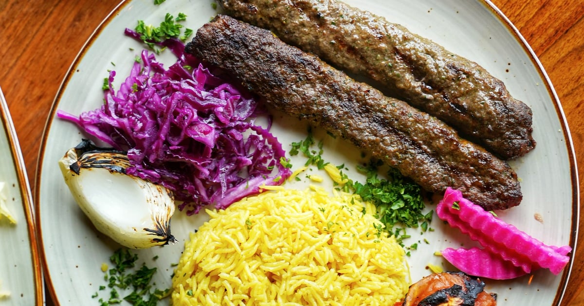 Kofta Kabob Plate - La Pasha Lounge & Grill - Mediterranean Restaurant ...