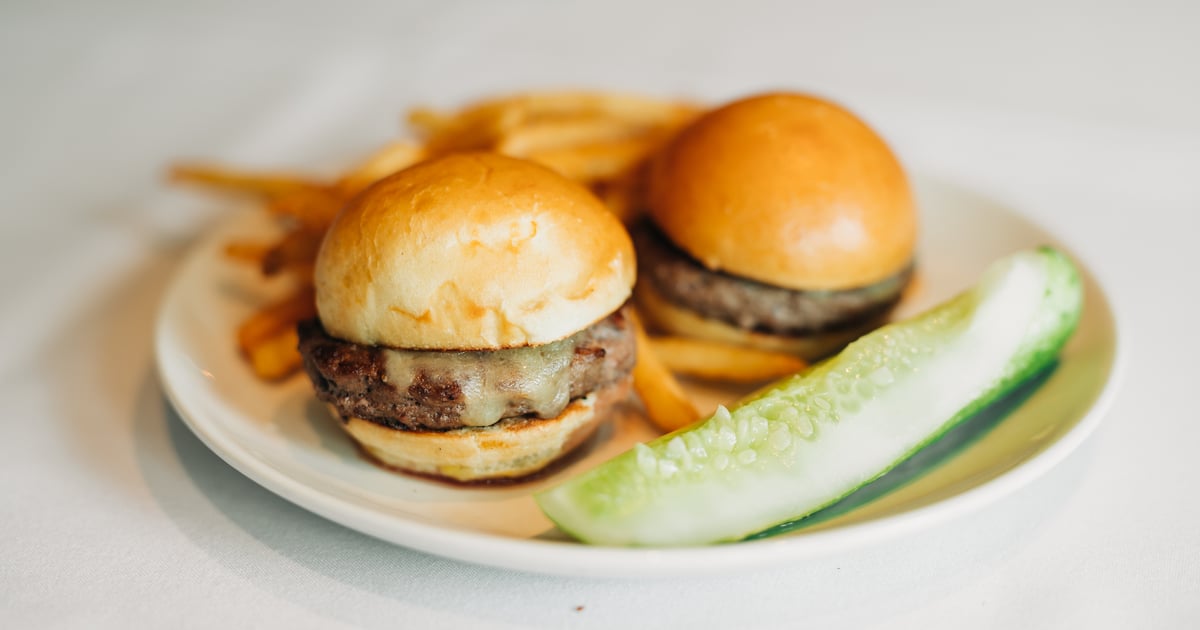 Kids Cheeseburger Sliders - Abby Park Restaurant - American Restaurant ...