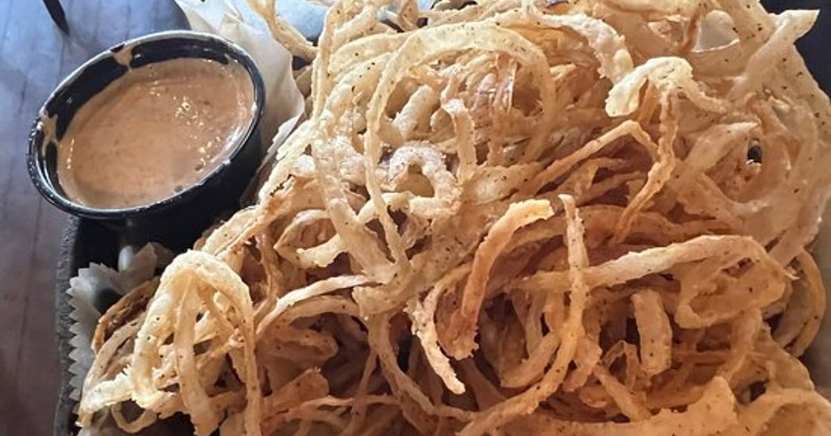 Onion Haystack - Gibbs Butcher and Brews - American Restaurant in ...