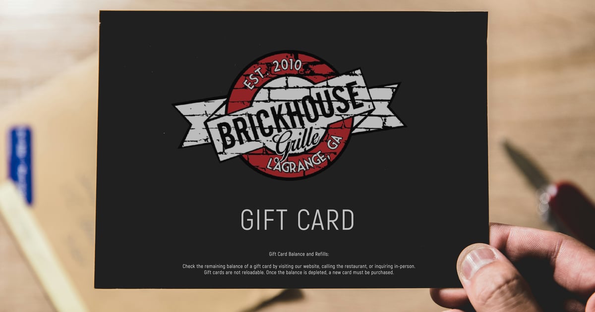 Digital Gift Cards - Brickhouse Grille