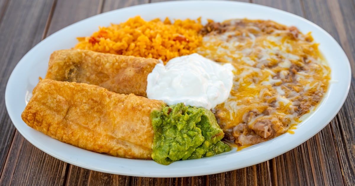 Chimichanga Plate - Main Menu - Mi Burrito Mexican Grill - Mexican ...