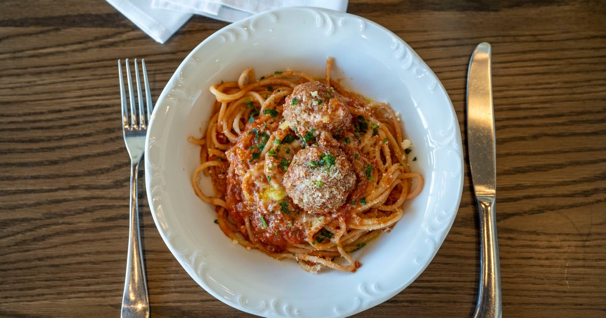 MEATBALL POMODORO BUCATINI - Dinner - Rollati Ristorante - Italian ...