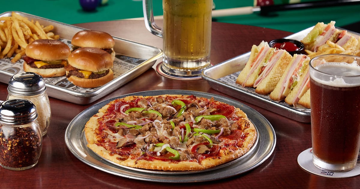14" Pizza - CLICKS Billiards - Billiards, Games, Sports, Bar & Grill ...