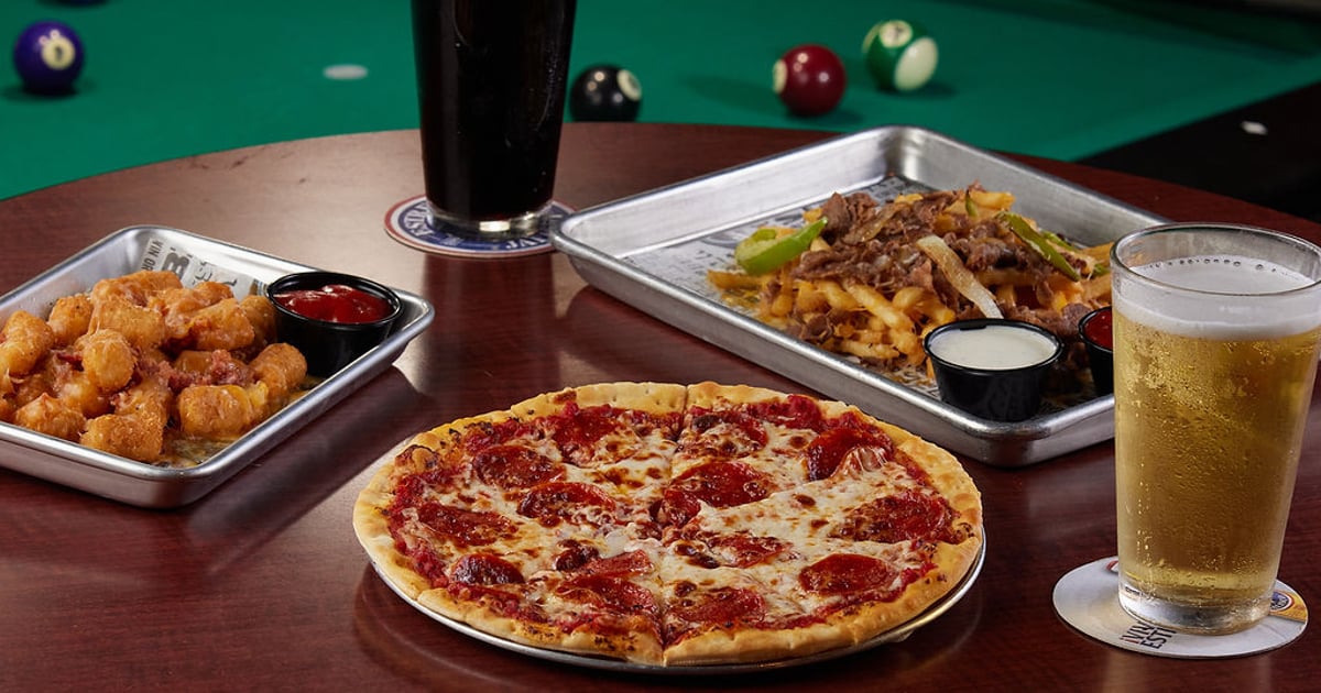 10" Pizza - CLICKS Billiards - Billiards, Games, Sports, Bar & Grill ...