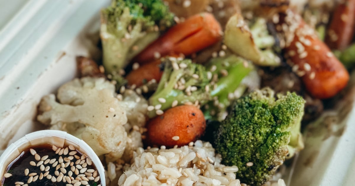 Keiki Rice & Veggies - Earth Aloha Eats- Restaurant in Maui Hawaii