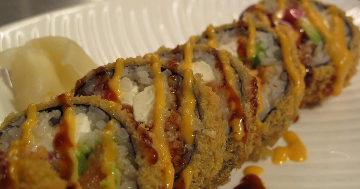 Rising Sun Roll* - SUSHI Rolls - Izumi Asian Bistro Woodstock - Asian ...