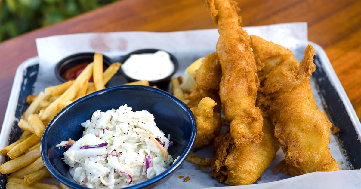 Fish & Chips - Lucky Fish Beach Bar & Grill in South Florida