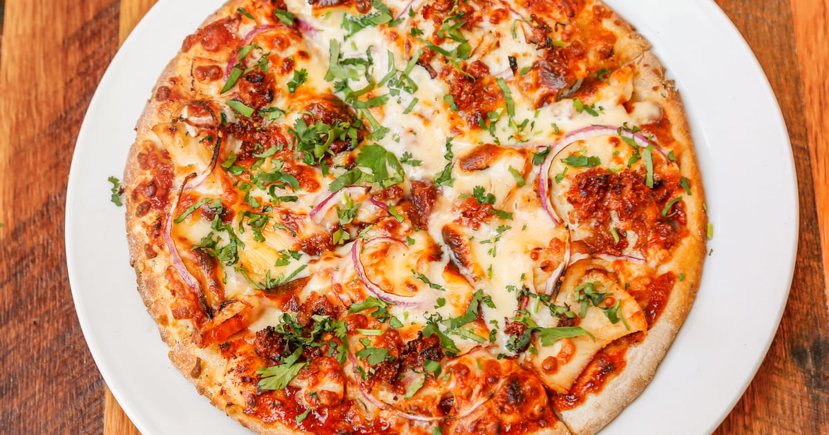 Smoky BBQ Chicken with Bacon - Base Camp Pizza Co. - Pizza Restaurant ...
