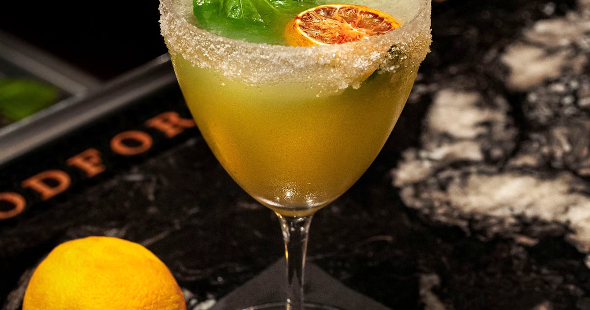 Basil-Lemon Drop Martini - Alcohol To-Go - Tutti Mangia Italian Chophouse