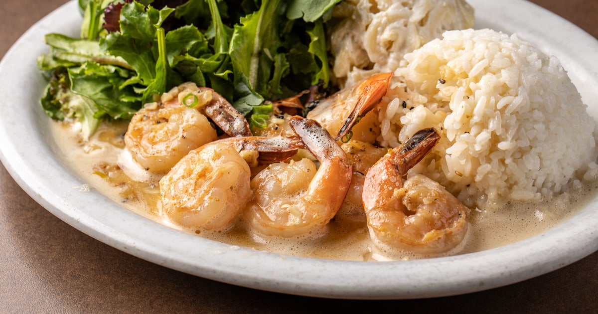 Shrimp Truck Special Plate - Lunch and Dinner - Hapa J's - Hawaiian ...