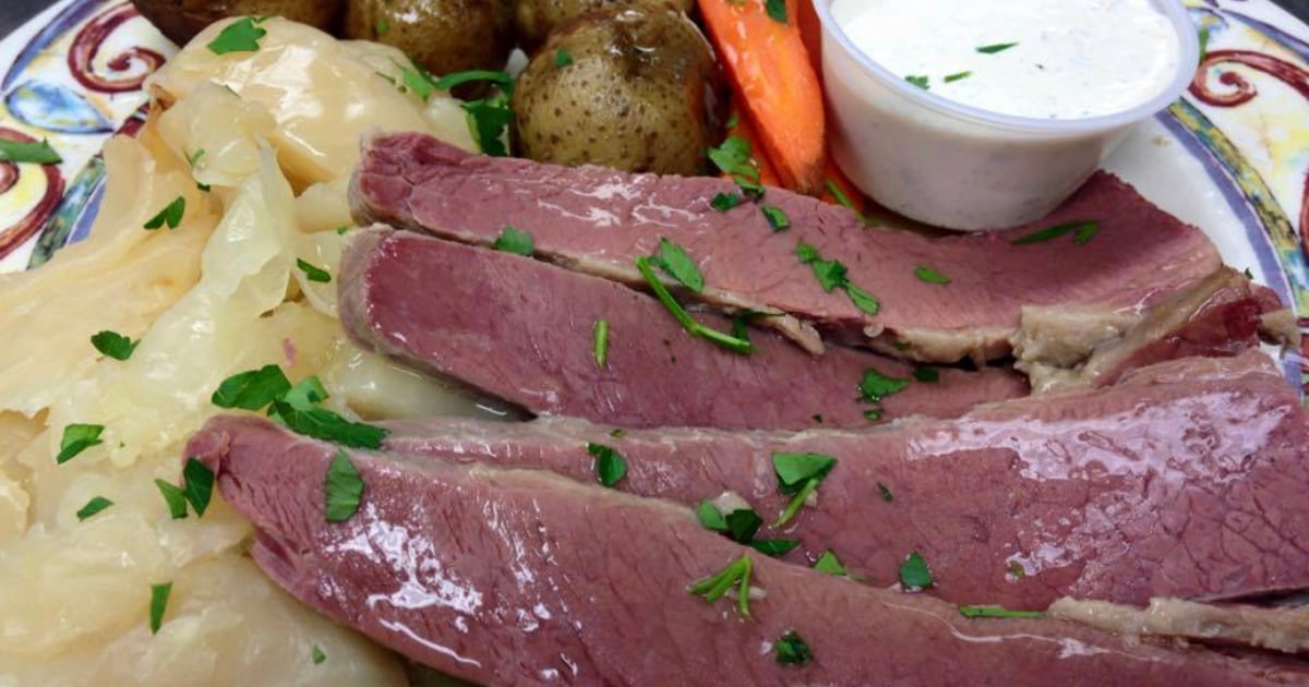 Corned Beef & Cabbage - Ricci's Family Restaurant - Italian Restaurant ...
