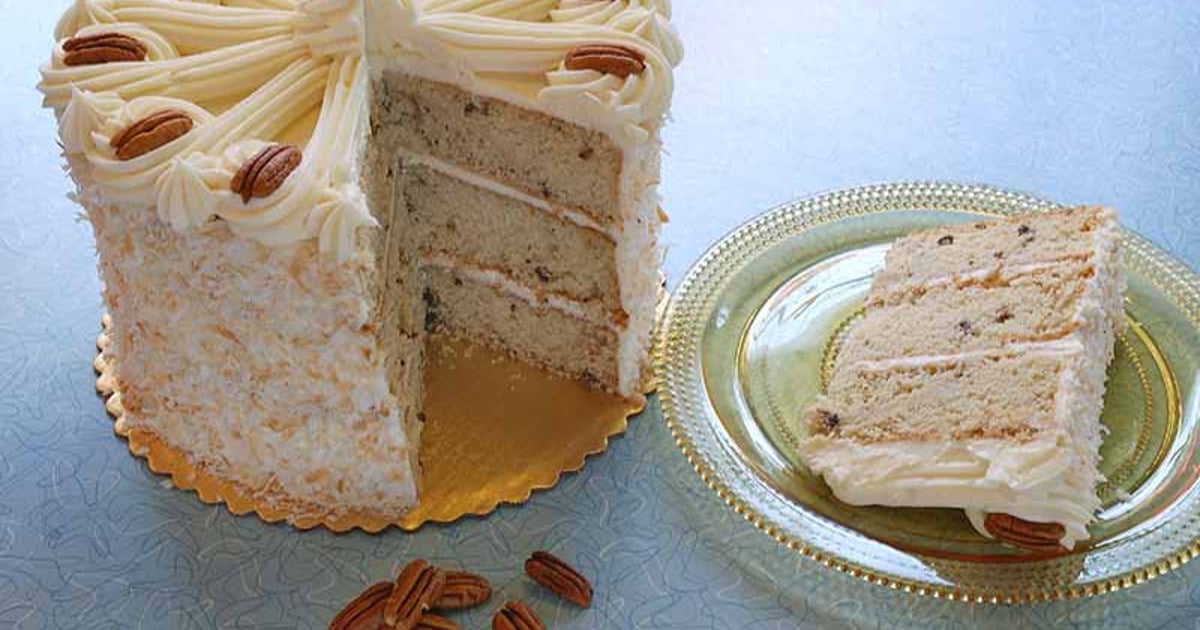 Toasted Pecan Coconut Cake - Rick's Dessert Diner - Dessert Shop in CA