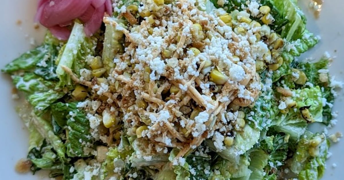Mexican Street Corn Caesar Salad - Serranos Cocina Y Cantina - Mexican ...