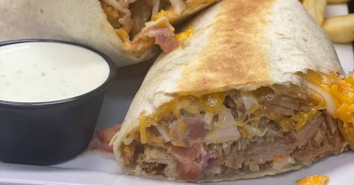Chipotle Pork Wrap - Our Menu - Fiddlestiks Food & Spirits Company ...