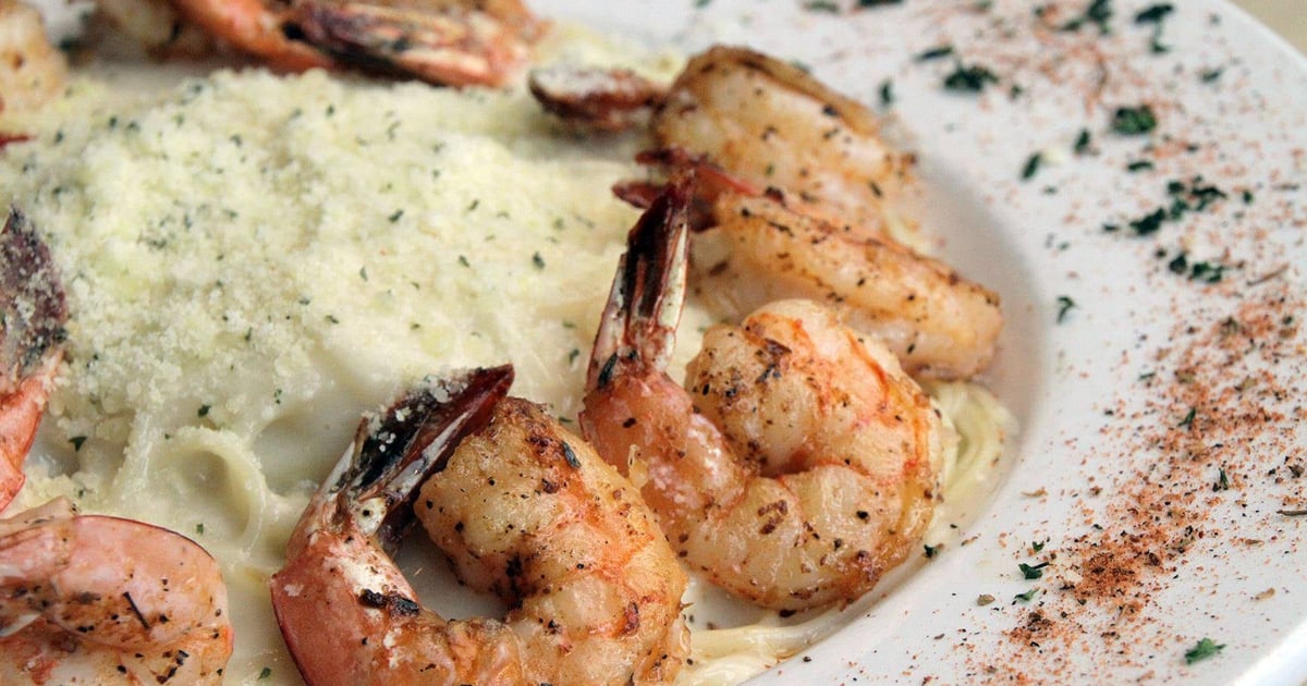 Grilled Shrimp Pasta - Drago's Seafood Restaurant - Seafood Restaurant