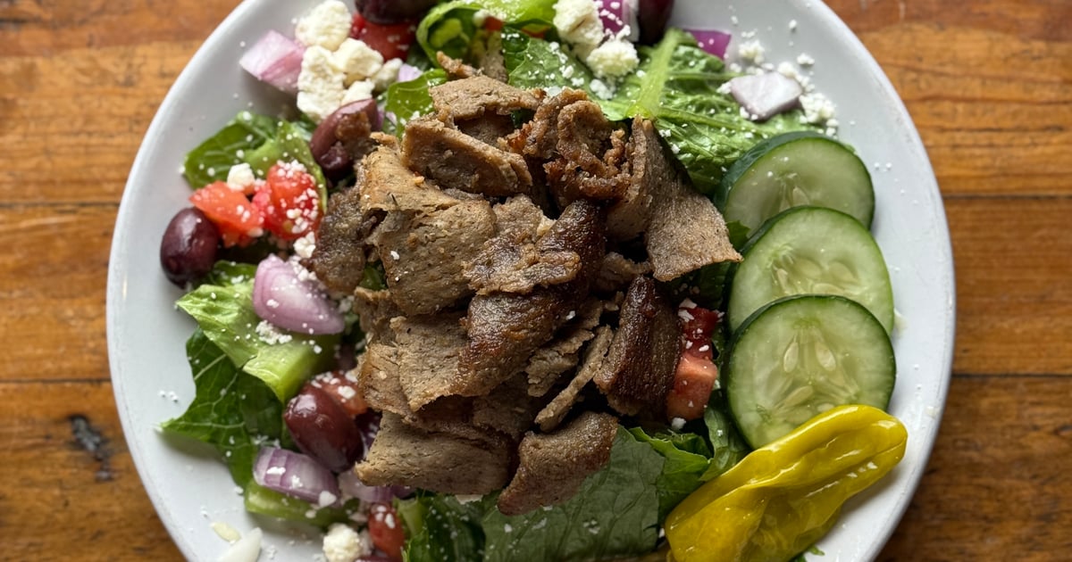 *Gyro Salad - The Old Mulehouse - American Restaurant in Jasper, GA