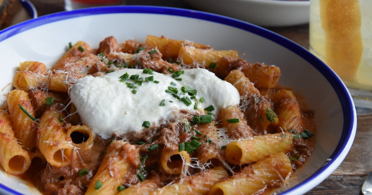 RIGATONI + BEEF RAGU - Dinner - Noble Crust - Deep South Italian Brunch ...