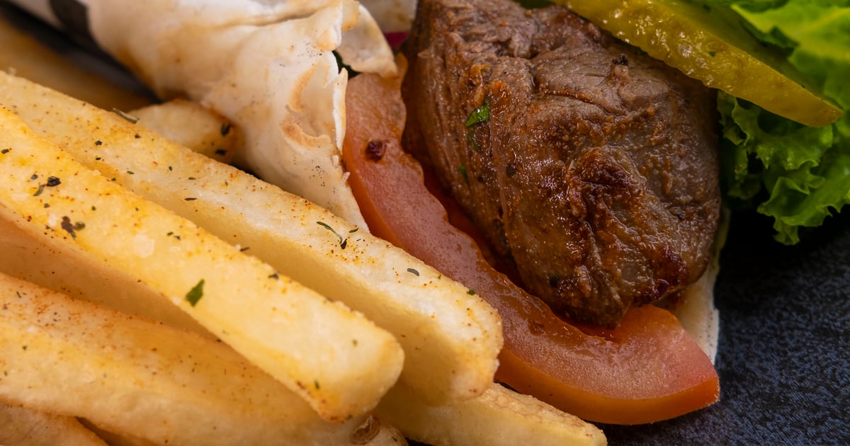 Beef Shish Wrap - Nukha Menu - Nukha - Restaurant & Lounge