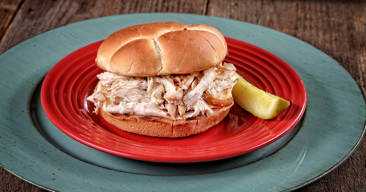 Pulled Chicken Sandwich - Menu - The Rusty Pig BBQ - Barbecue ...