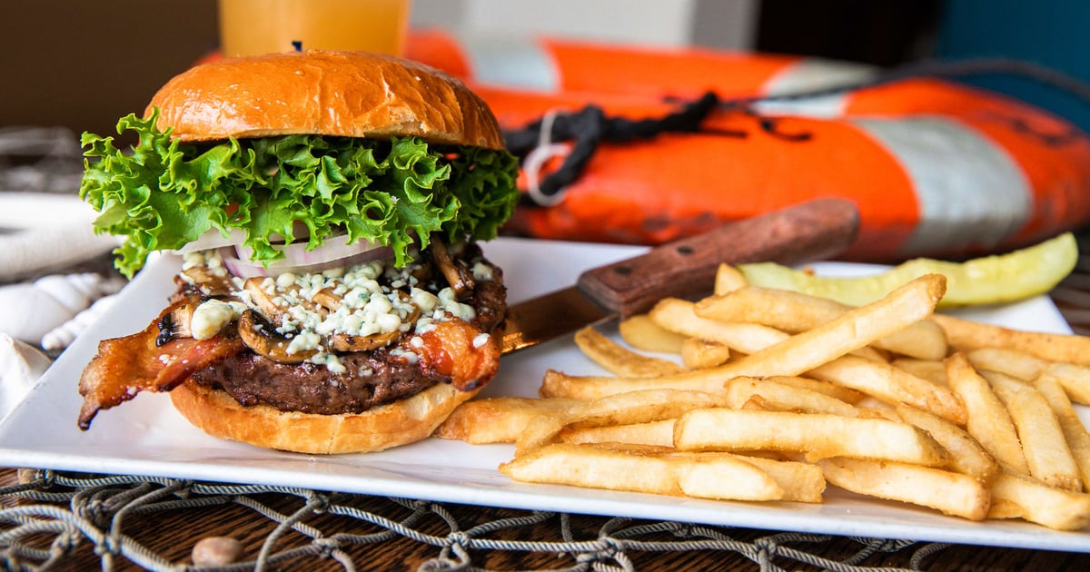 The Blue Burger - The Boat House Restaurant & Bar (Allyn, WA)