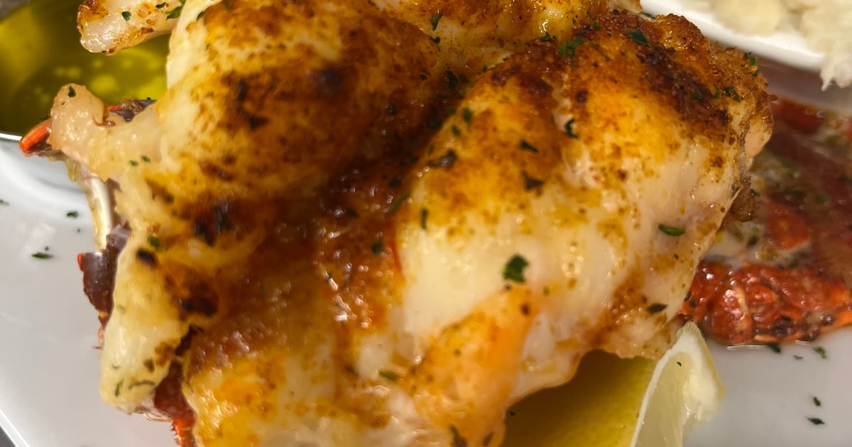 Broiled Lobster Tail - Popei's Clam Bar - Seafood Restaurant in Coram, NY
