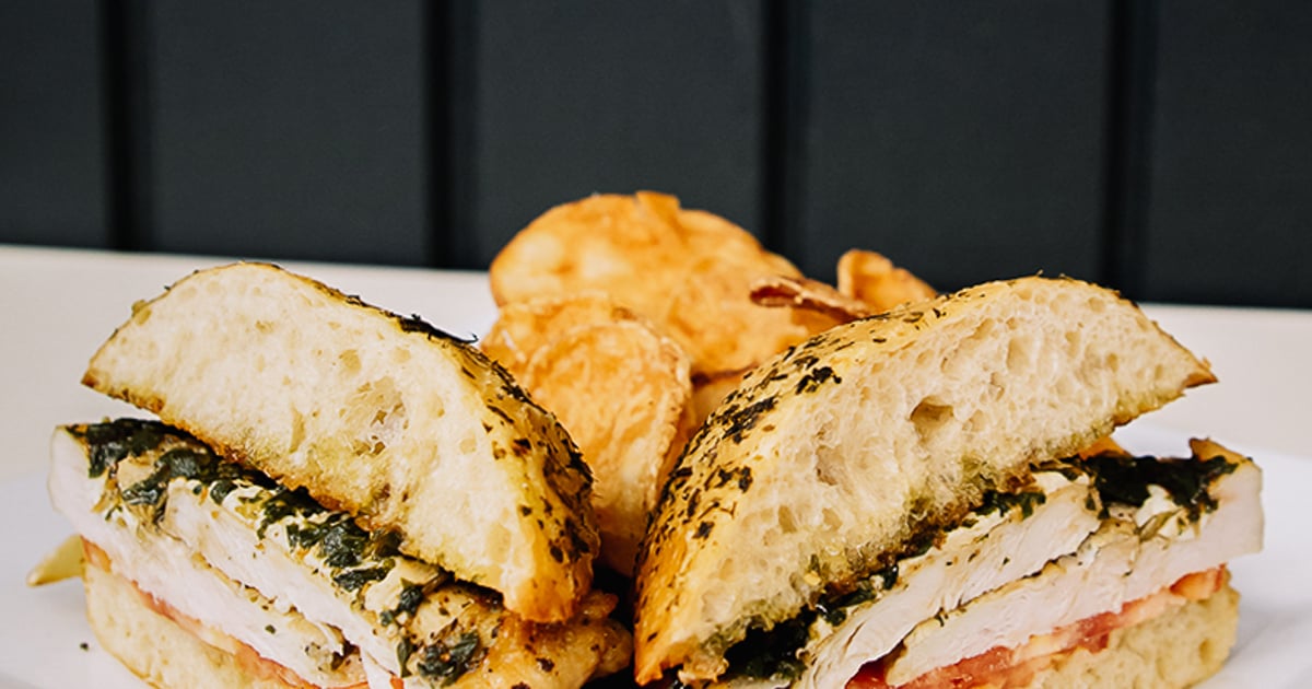 Bruschetta Chicken Sandwich - Menu - Perfectly Flavah'D Cafe