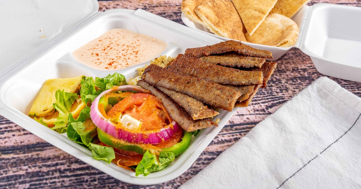 Gyro Lunch Plate - Purple Onion - Mediterranean Restaurant in AL