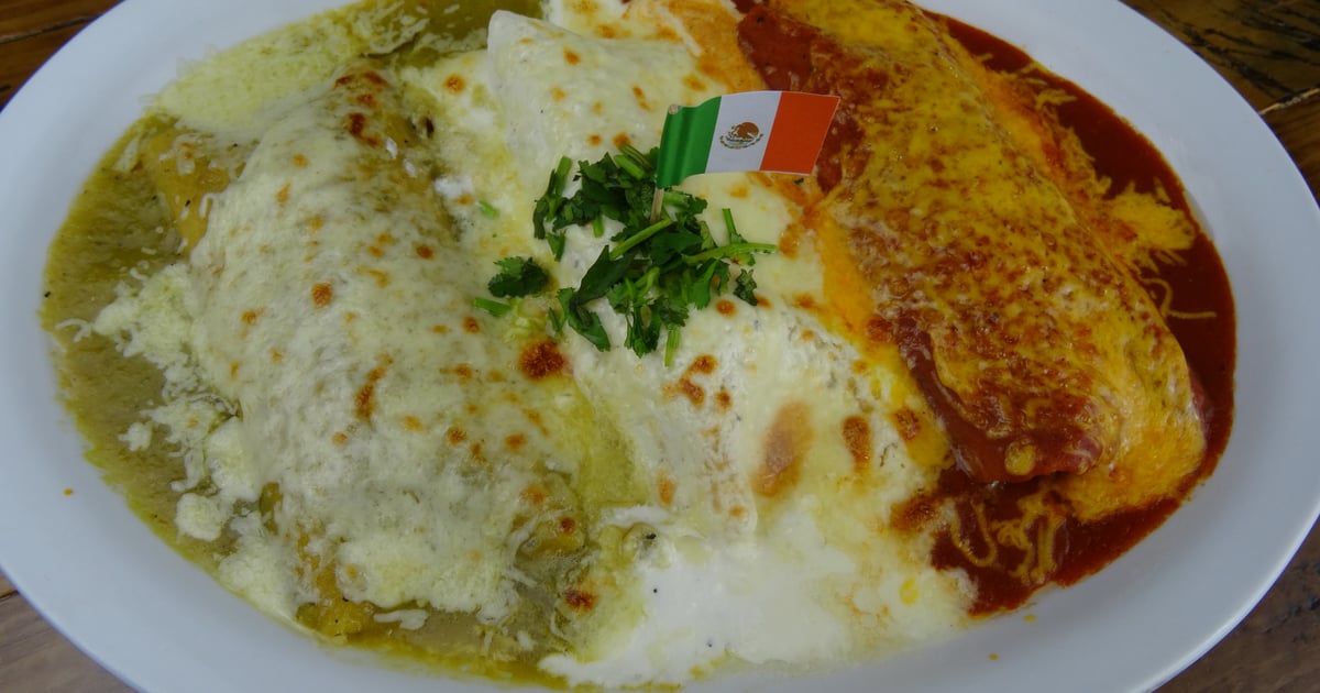 Bandera Enchilada Platter - GUTIERREZ MEXICAN FOODS - Gutierrez Mexican ...