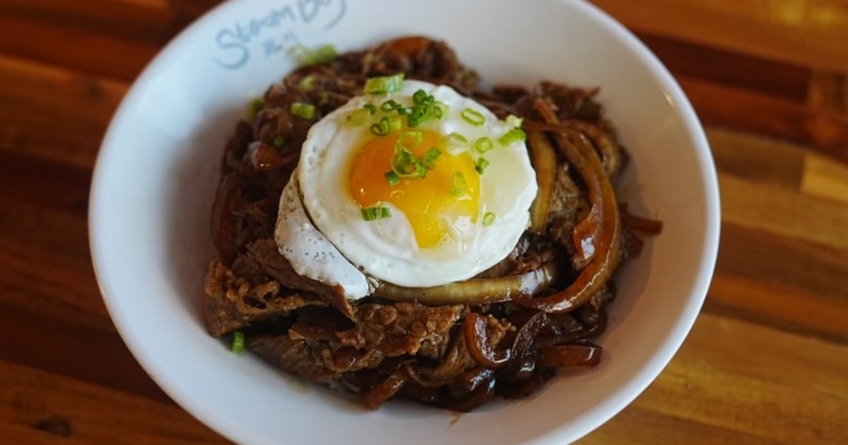 Shredded Beef Rice Bowl 牛肉饭 - Steam Boys