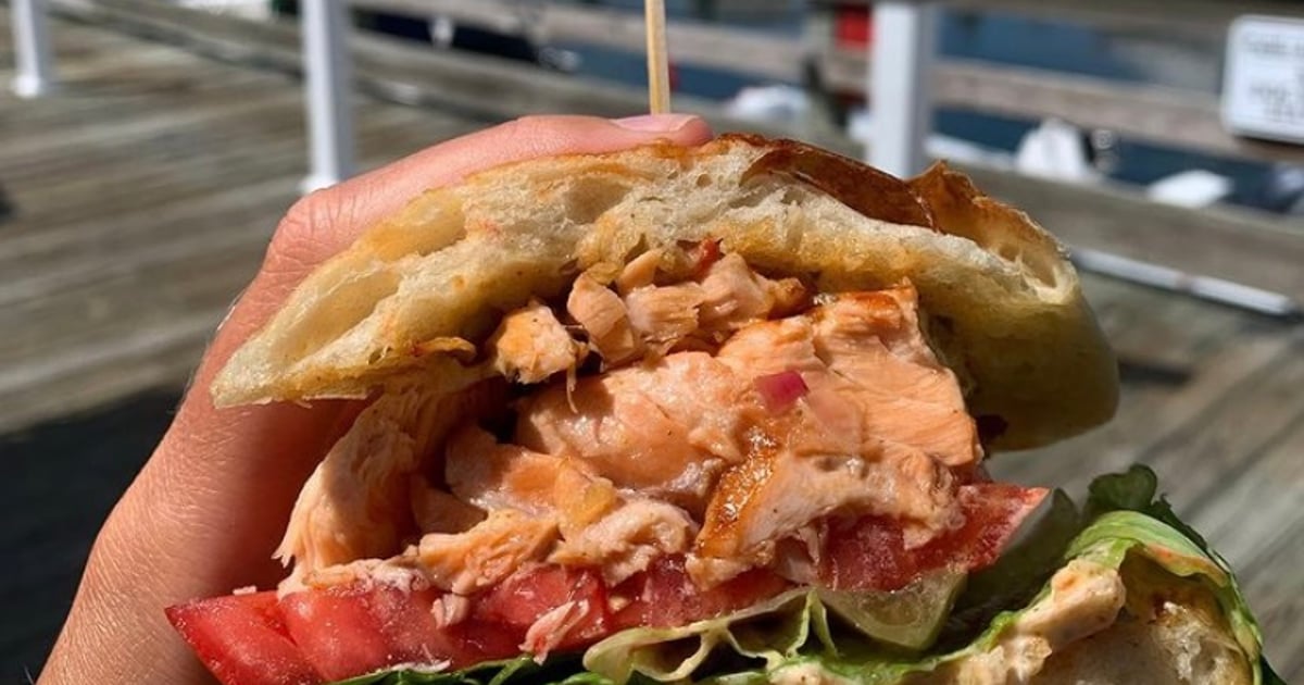 Blackened Salmon Sandwich - Dog Watch - Cafe in CT