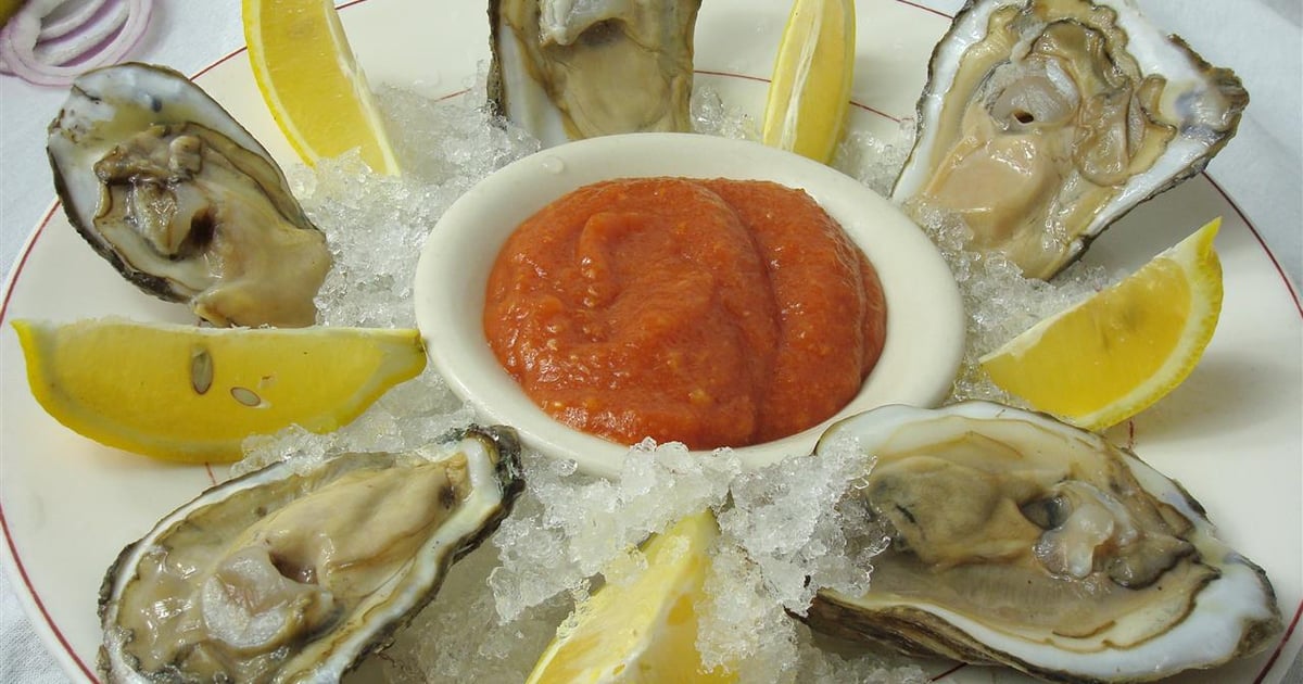 Oysters on the Half Shell - Restaurant Menu - Olive Grove Restaurant ...