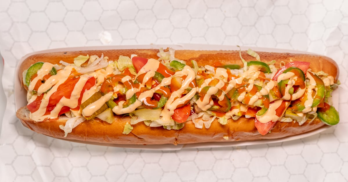 Buffalo Foot Long Dog - Haute Doggery - Hot Dog Restaurant in Las Vegas, NV