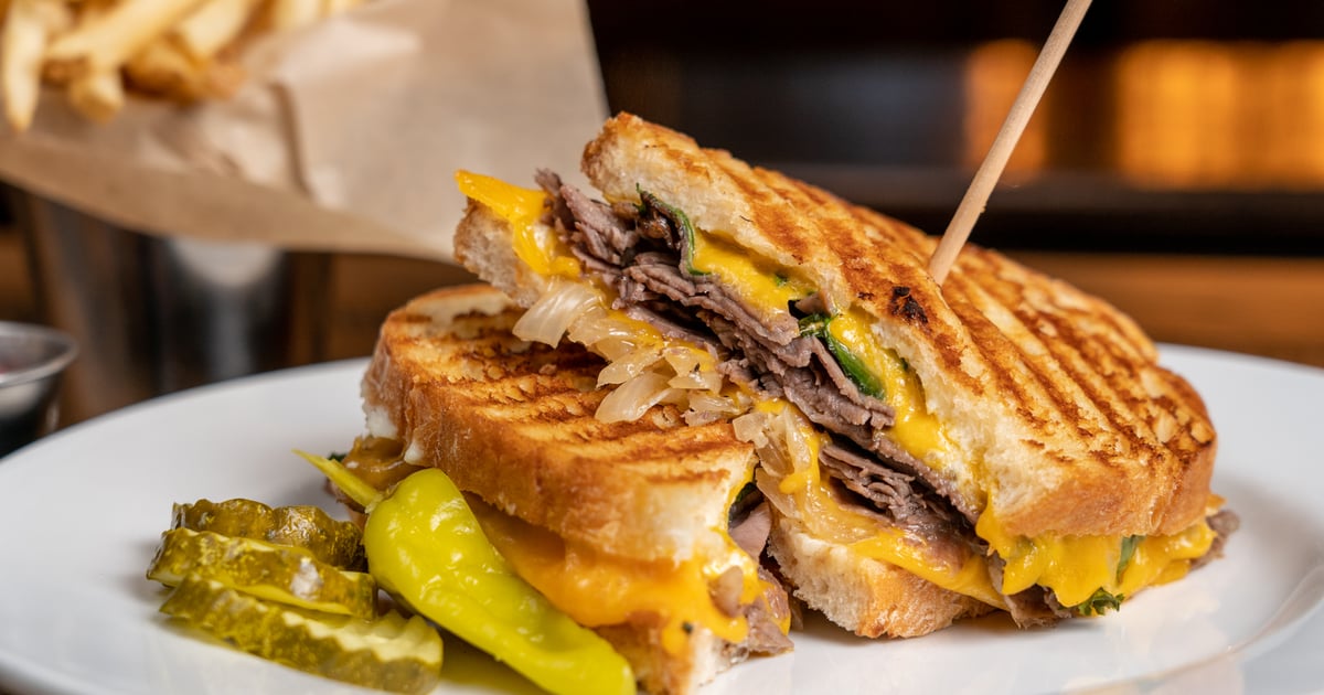 Prime & Cheddar Panini - Stone Werks Big Rock Grille - American ...