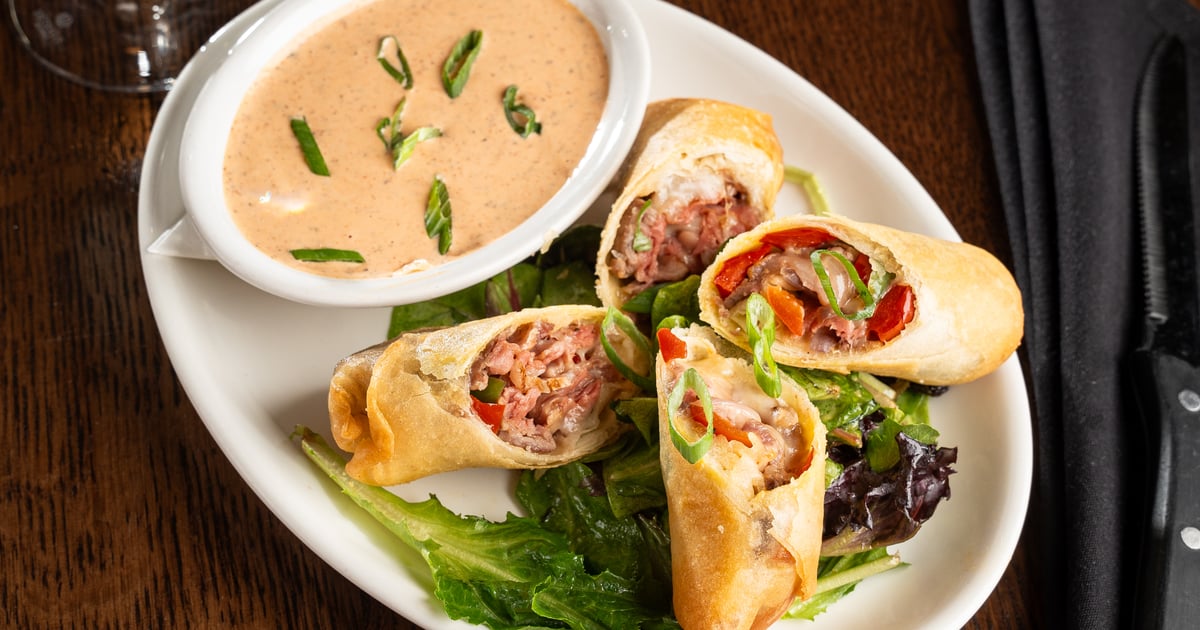 Cheesesteak Spring Rolls | Happy Hour - Happy Hour - Village Tavern