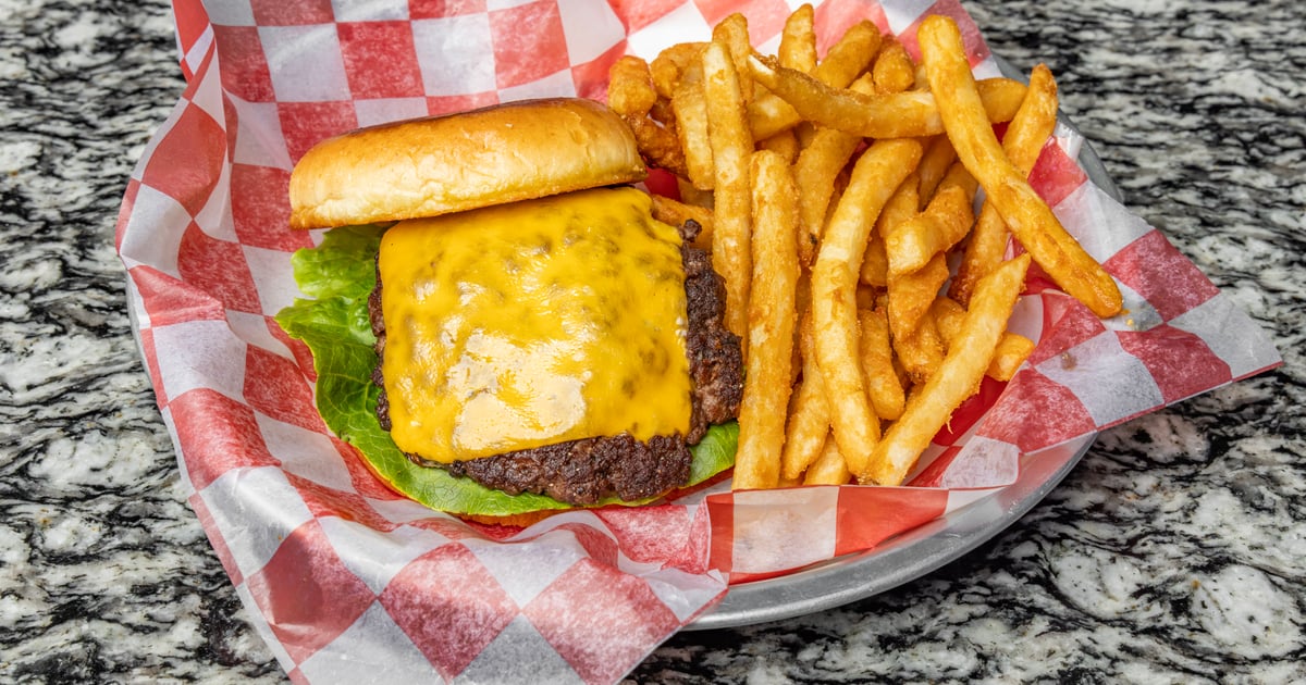 Signature Smashed Burger - All In Sports Bar & Lounge - Bar & Grill in ...