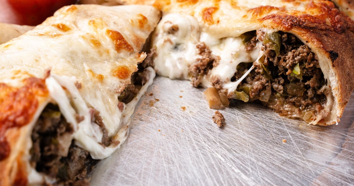 Steak Bomb Large Calzone - PZA Pizza Salem
