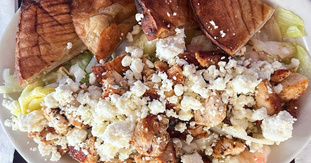 Chicken Souvlaki - Menu - JP Fitzgerald's