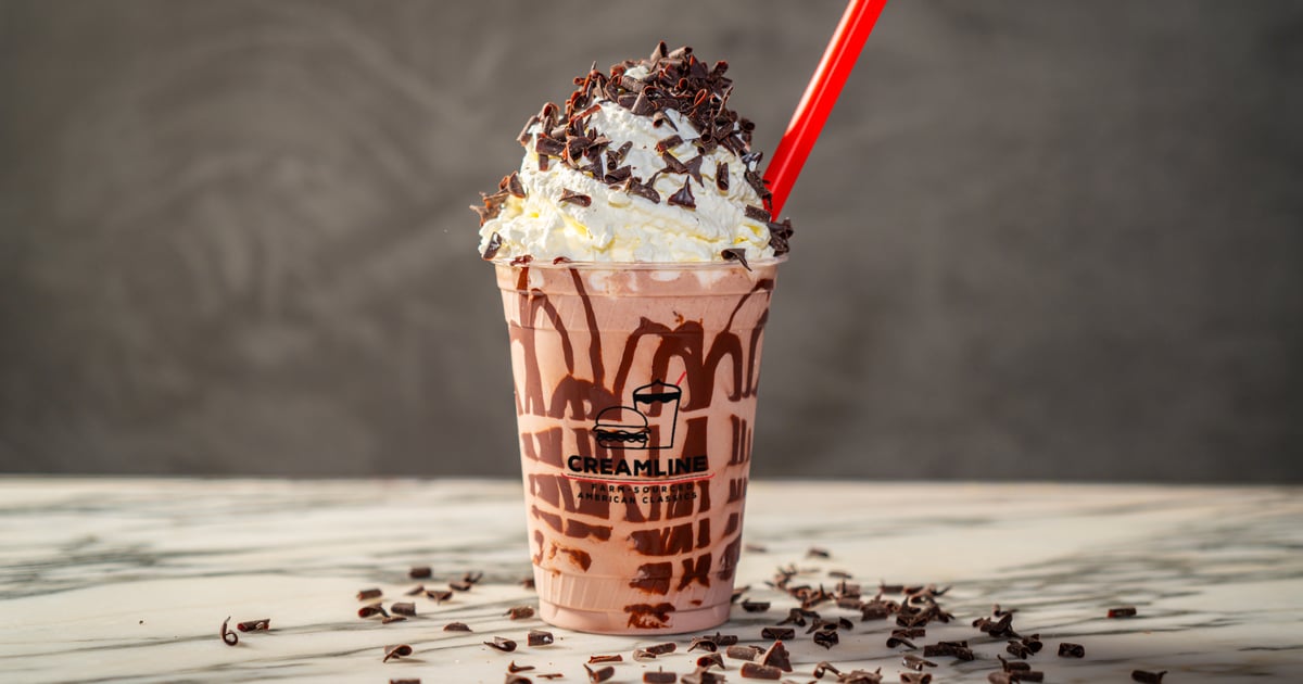 Chocolate Fudge Milkshake - Menu - Creamline - Farm Sourced Burgers ...
