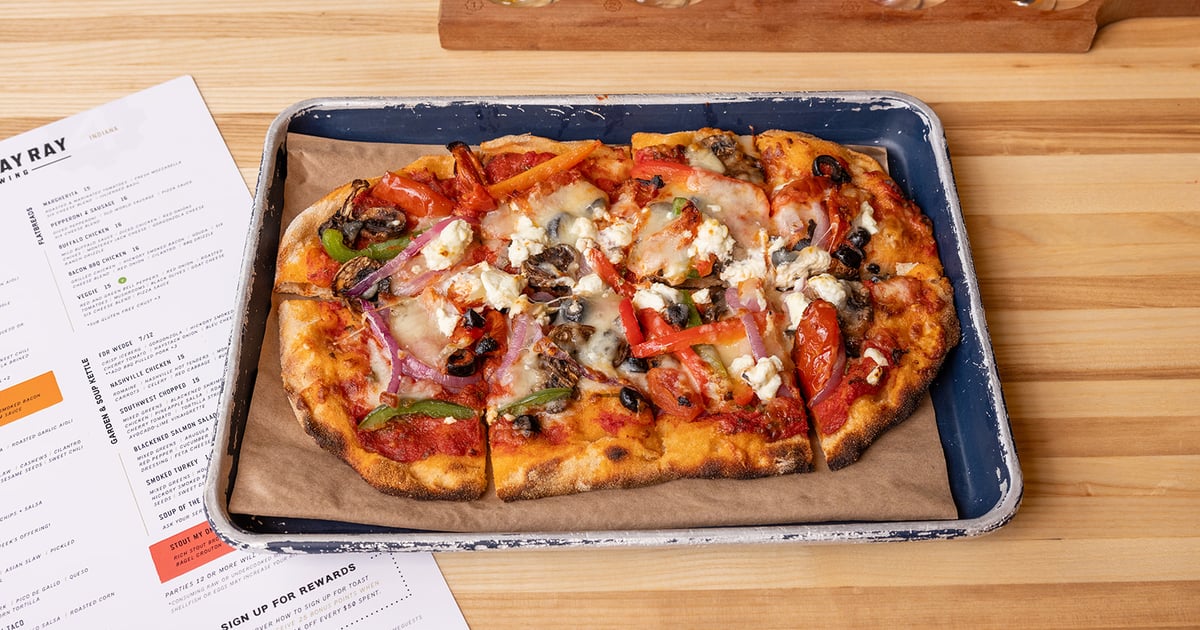 Veggie Flatbread - Four Day Ray Brewing