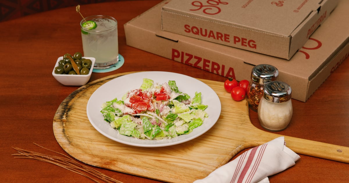 House Salad Food Square Peg Pizzeria Italian Restaurant