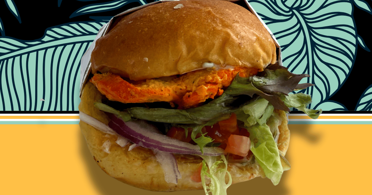 Kabo Salmon Burger - Food - FOB Hospitality - BAJA Mediterranean Fusion