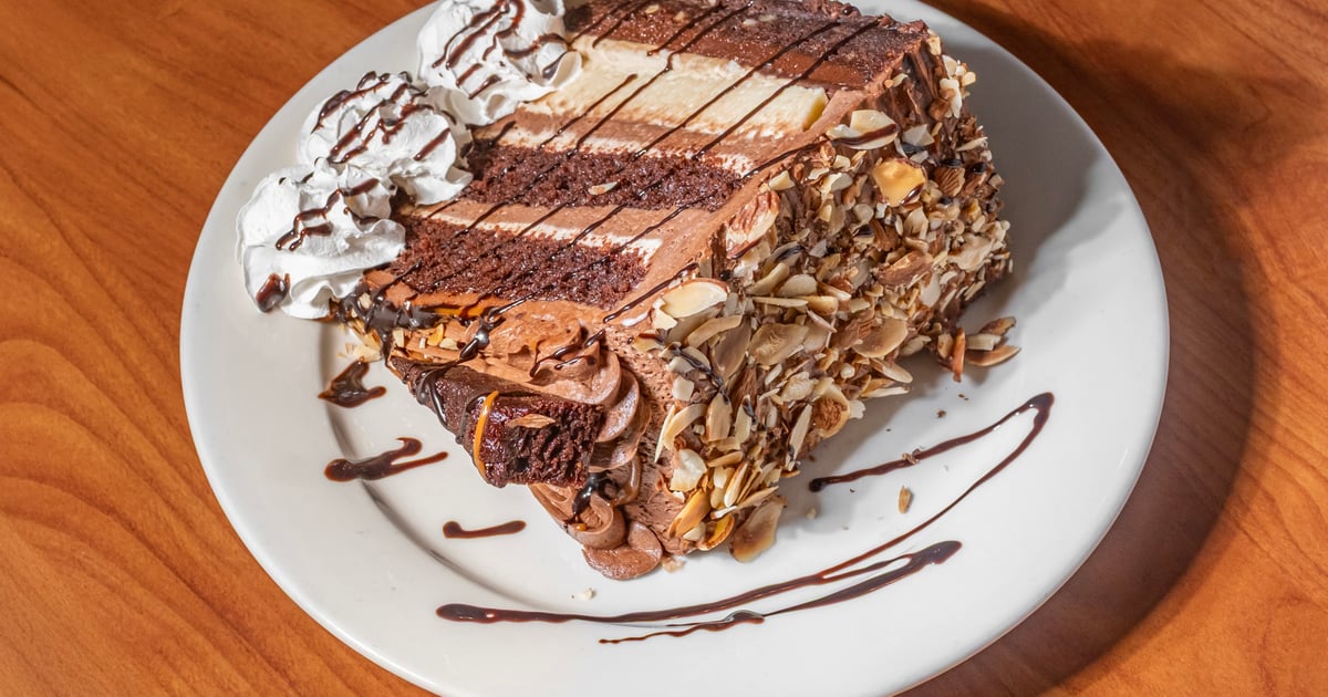 Volcano Cake - Marietta Diner - Classic neon-fronted diner open 24/7
