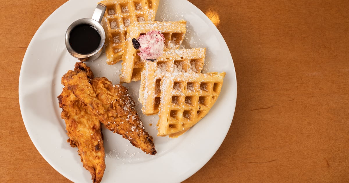 CHICKEN & WAFFLES - Peach Valley Cafe | Best Breakfast, Lunch & Brunch ...